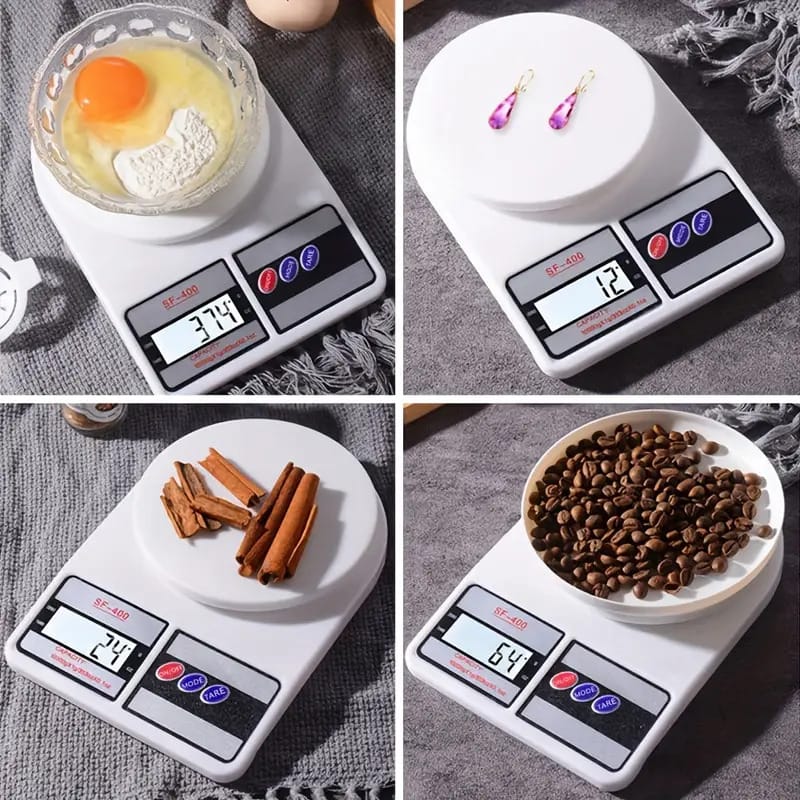 Digital Kitchen Weighing Scale 10kg | LCD Display | Stainless Steel ...